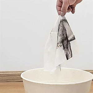 Gwroyx 100pcs Removal Mop Paper Home Kitchen Cleaning Cloth Wet and Dry Dust Mop Paper(200PCS)