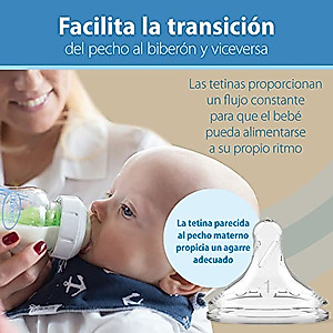 Dr. Brown's Natural Flow Level 4 Wide-Neck Baby Bottle Silicone Nipple, Fast Flow, 9m+, 100% Silicone Bottle Nipple, 6 Pack