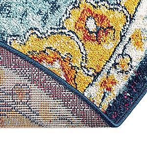 Rugs.com Parker Collection Rug – 4' X 6' Oval Multi Medium Rug Perfect for Living Rooms, Large Dining Rooms, Open Floorplans