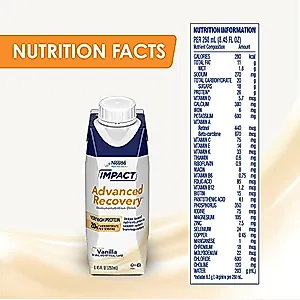 Impact Advanced Recovery, Vanilla, 8.45 Fl Oz, pack of 10