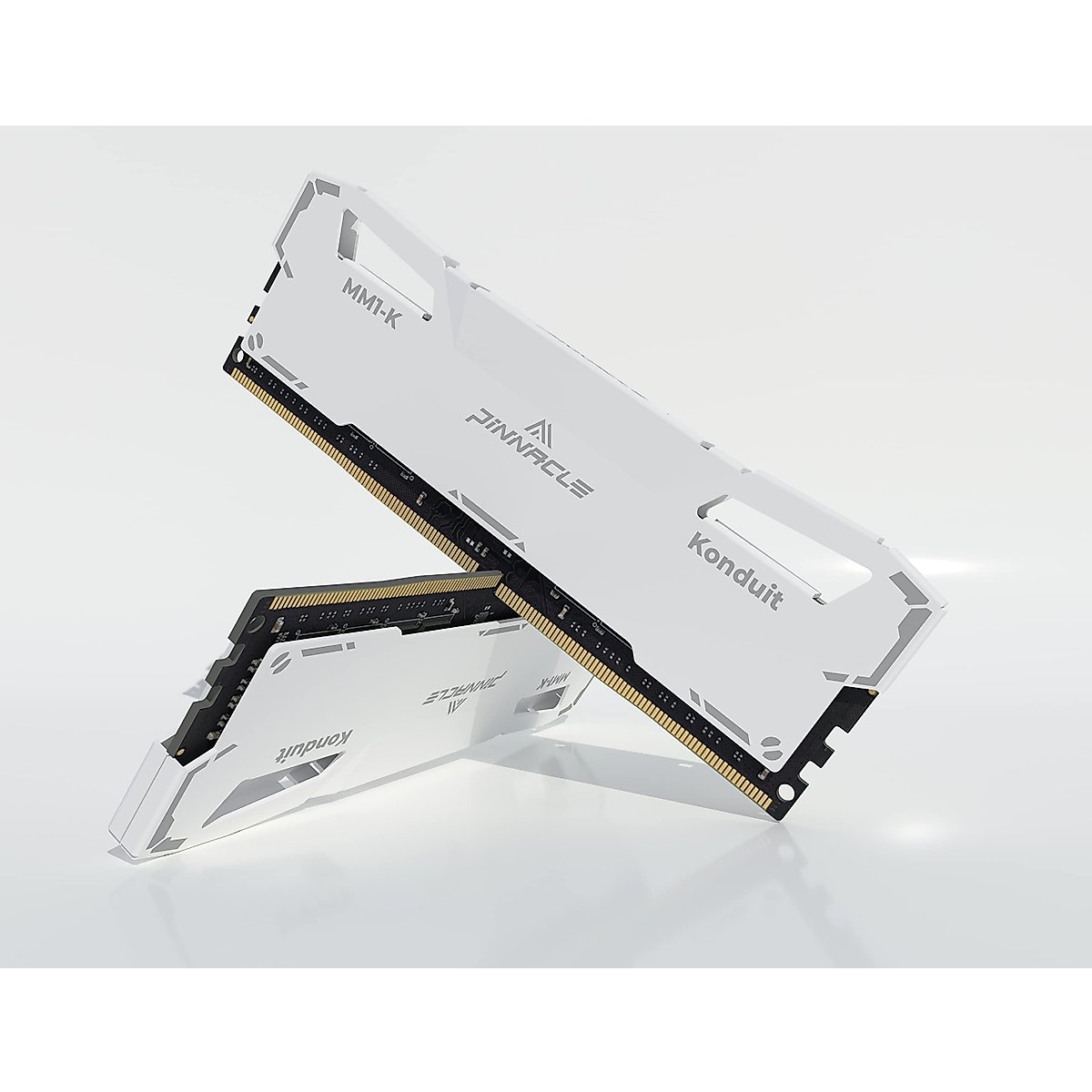 Timetec Pinnacle Konduit 16GB KIT(2x8GB) DDR4 3200MHz PC4-25600 CL16-18-18-38 XMP2.0 Overclocking 1.35V Compatible for AMD and Intel Desktop Gaming PC Memory Module RAM - White