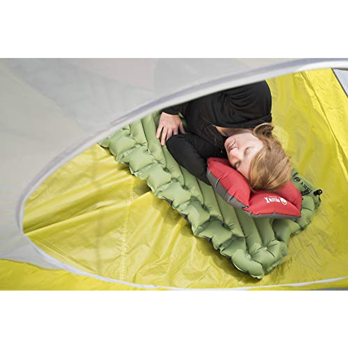 Klymit Static V Inflatable Sleeping Pad for Camping, Lightweight Hiking and Backpacking Air Bed