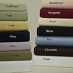 Royal Hotel's Solid Ivory 550-Thread-Count 3pc King/Cal-King Duvet-Cover 100-Percent Cotton, Sateen Solid