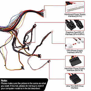 LXun Upgrad HU460AM-01 WC1T4 D460AM-03 460W Power Supply Compatible with Dell XPS 8930 8920 8910 8900 8700 8300 Alien-Ware Aurora R5 Replacs DPS-460DB-15 AC460AM-01 WY7XX L350AM-00 AC460AD-00 PSU