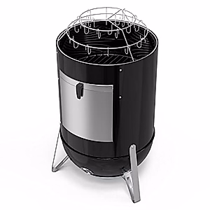 Onlyfire Chef Rib Hanging System, Stainless Steel 3-Tier Rib Hanger with Removable Cooking Hooks, Barbecue Cooking Accessories for Weber 22 inch Smokey Mountain Cooker