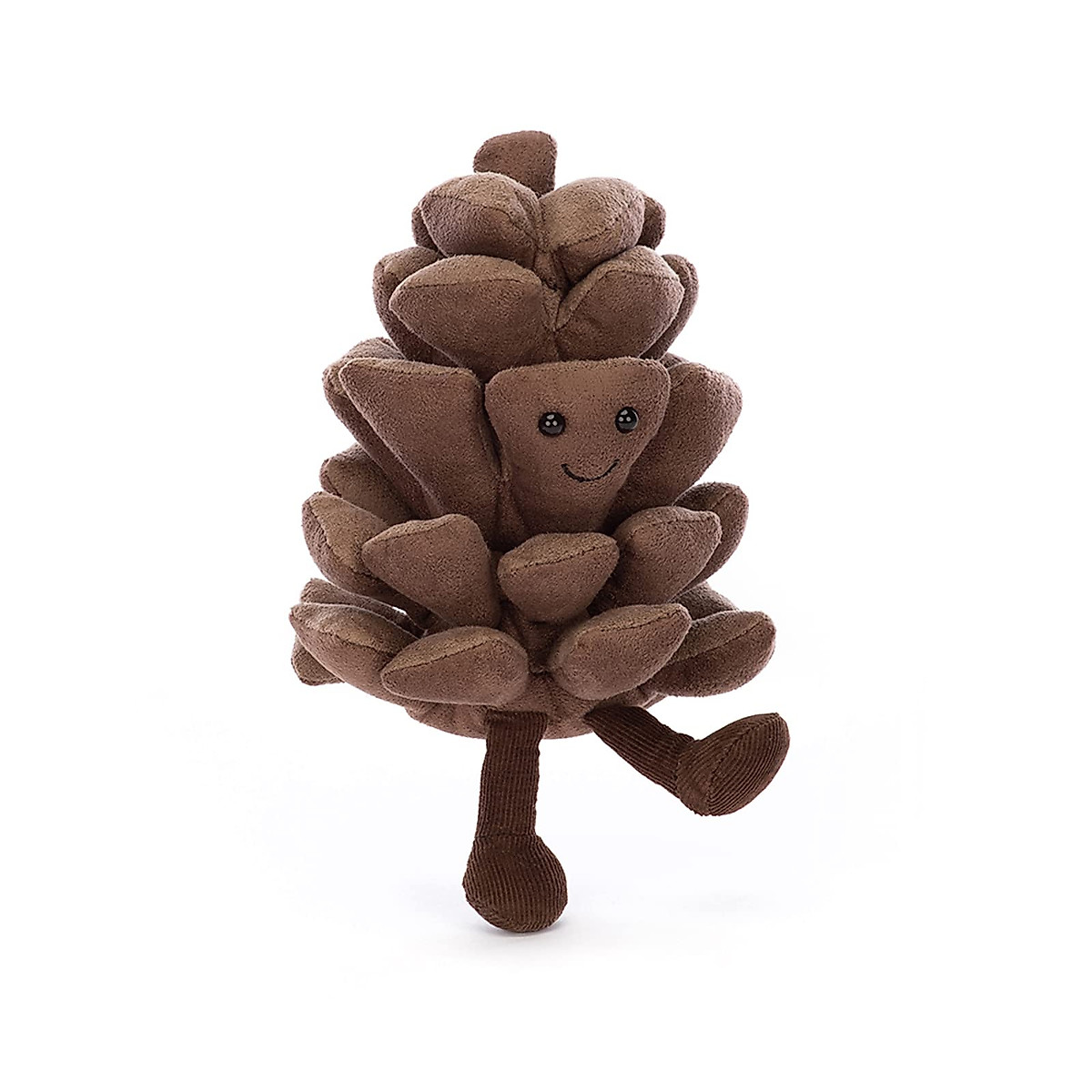 Jellycat Amuseables Pine Cone Stuffed Toy, 6 inches | Winter Plush and Décor