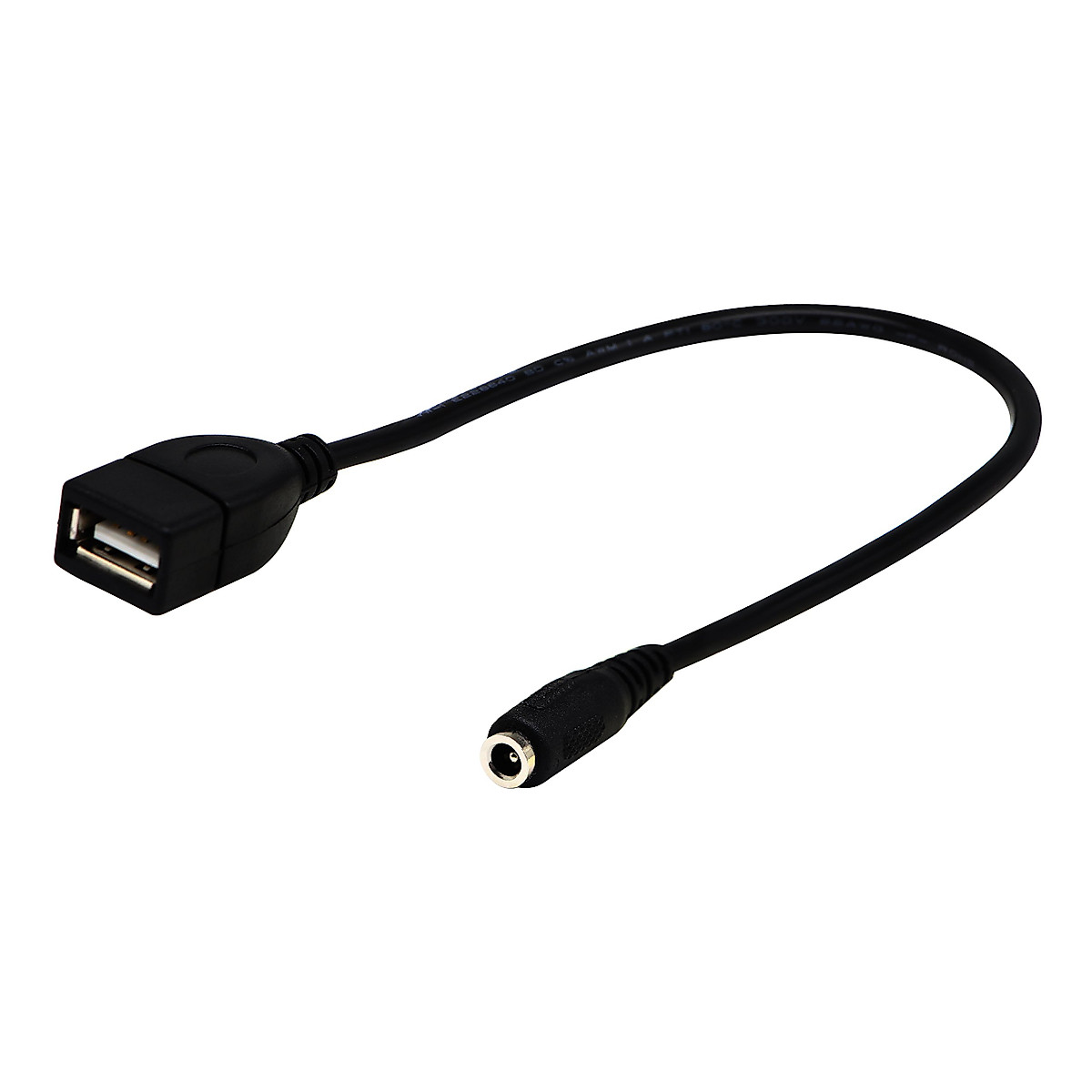 zdyCGTime USB 2.0 AFemale to DC 3.5x1.35mm Female Adapter Cable 5 Volt DC Barrel Power Jack Charging Cable for Tablet, Electronic Dog, Access Control Attendance (28CM/11inch F/F, DC 3.5x1.35mm-2packs)