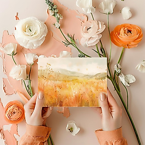 SLAPAFLIFE Blank Cards with Envelopes All Occasion,Whimsical Watercolor illustration Design Blank Greeting Cards 4x6,40Pack -Blank Greeting Cards,Note Cards with Matching Peel-and-Seal Rustic Envelopes