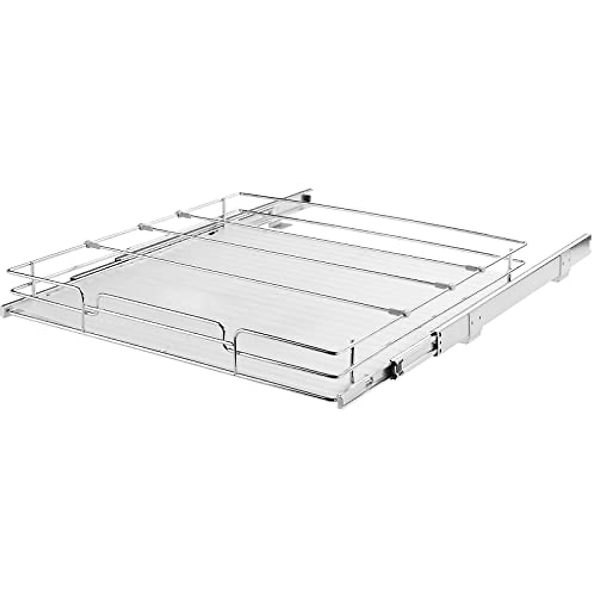 VEVOR 20"W x 21"D Pull Out Cabinet Organizer, Heavy Duty Slide Out Pantry Shelves, Chrome-Plated Steel Roll Out Drawers, Sliding Drawer Storage for Home, Inside Kitchen Cabinet, Bathroom, Under Sink