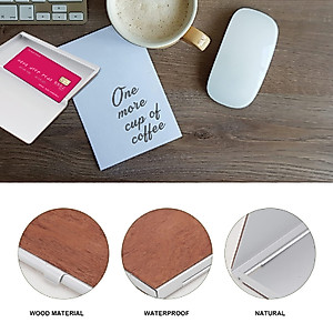 Cabilock 1pc Solid Wood Storage Box Business Holder for Men Business Card Case Business Card Binder Slim Wallets for Men Business Organizer Name Holder Pocket Stainless Steel Man Deck