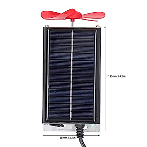 Car Solar Wind Power Generator Extender Generator with Fans Outdoor Generation System Small DC Solar Panels Electric Vehicle Range Booster Battery Extending Generator 12V‑125V