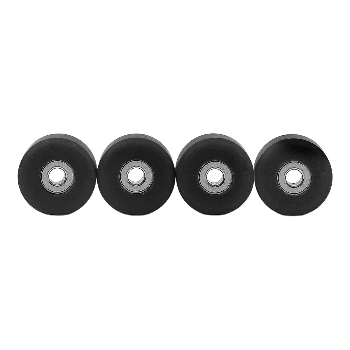 Teak Tuning Apex 71D Urethane Fingerboard Wheels, New Street Shape, 7.7mm Diameter, Ultra Spin Bearings - Made in The USA - Forged Grey Colorway