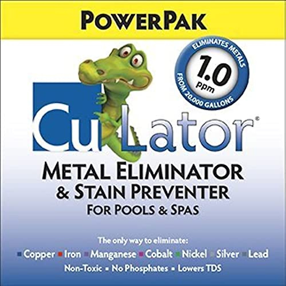 CuLator Metal Eliminator and Stain Preventer for Pools & Spas--6 Month Supply