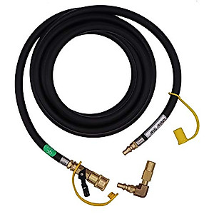 METER STAR 12FT Male/Female Quick-Connect RV Propane Extension Hose for 17"/22" Blackstone Tabletop Griddle