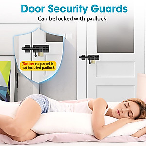 Slide Bolt Gate Latch Hardware, Barrel Bolt Latch, 6.3 Inch Heavy Duty Solid 304 Stainless Steel Black Finish for Wooden Fence/Shed Door/Yard Door/Barn Door/Interior and Outdoor Latch (2 Pack Black)