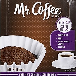 Mr. Coffee 8-12 Cup Coffee Filters 50 Pack (2 Count - 100 Total Filters)