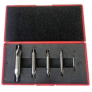 5PC M2HSS Combined Center Drills Countersinks 60 Degree Angle Bit Set