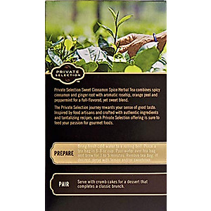 Private Selection Sweet Cinnamon Spice Herbal Tea Caffeine-Free 3 Pack