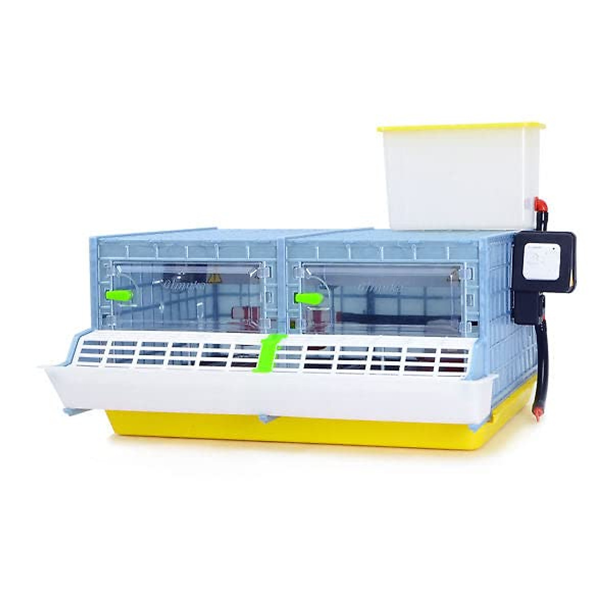 2 Section Droppings Tray – Fits Hatching Time (2 Section) Breeding Cages, Easy to Clean, Lightweight, ABS Plastic, Cimuka, Durable, 3lb