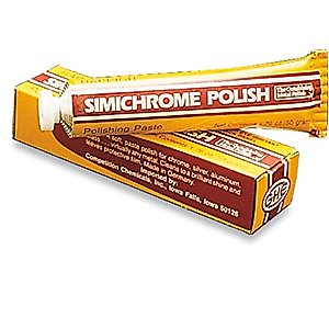 Orange Cycle Parts Multi-use 1.76oz Tube Simichrome for Chrome, Silver, Aluminum, Brass, Gold and All Metal Polish Clean Shine and Protect