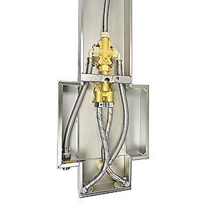 Blue Ocean 48 inch Stainless Steel SPS822 Shower Panel Tower with Rainfall Shower Head and Spout