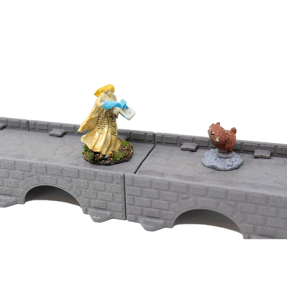 Stone Bridges Kit - Mini Dungeon Castle Cavern Terrain for RPGs, Dungeons & Dragons (DND), Pathfinder, War Gaming, and More! by DCD (21pcs, 3ft)