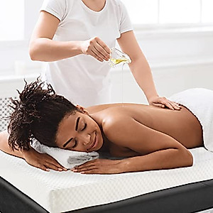 Nikores 2 Inch Lash Bed Topper, Memory Foam Massage Table Topper with Removable Cover and Elastic Bands -Without Bed (White, 73x29x2 in)