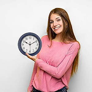 Mofine Wall Clock for Living Room Decor, Small Kitchen Wall Clock ...