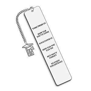 2023 Graduation Bookmark Gift for Him Her Middle High School Graduation Gifts for Students Daughter Son Boys Girls College Master Grads Farewell Inspirational Bookmark Gifts for Nurse Friend Women Men