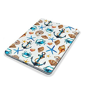 Cute Ocean Sea Shell case Compatible with iPad Mini Air Pro 7.9 8.3 9.7 10.2 10.9 11 12.9 inch Pattern Cover New 2022 2021 Trifold Stand 3 4 5 6 7 8 9 Generation 532 (9.7" 5/6 gen)