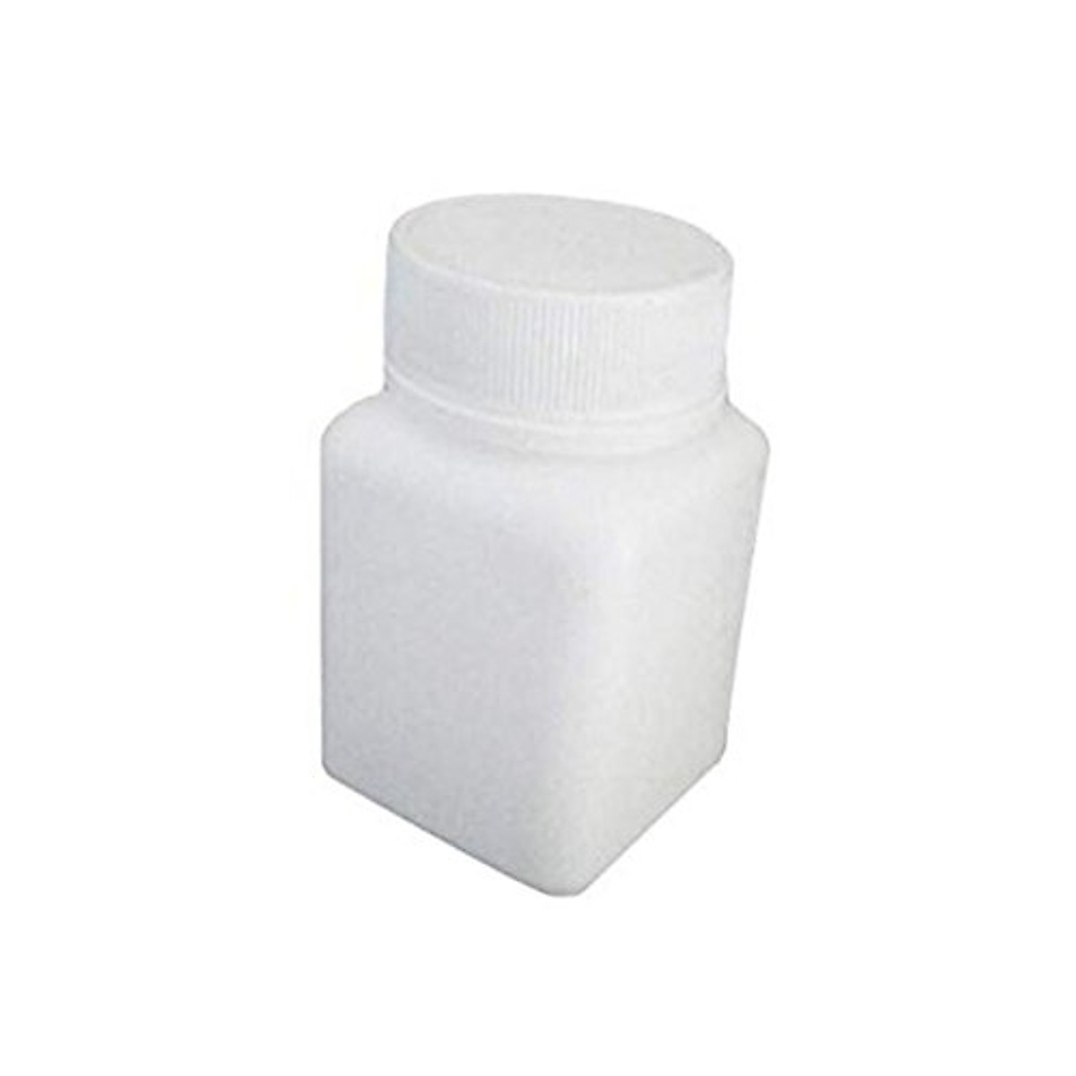 12PCS 60ML 2OZ Empty White Square Capsule Bottles with Screw Cap Portable Case for Vacation Travel Daily Life