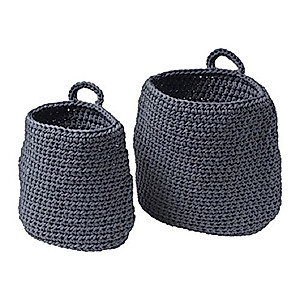 NORDRANA Basket, set of 2, gray