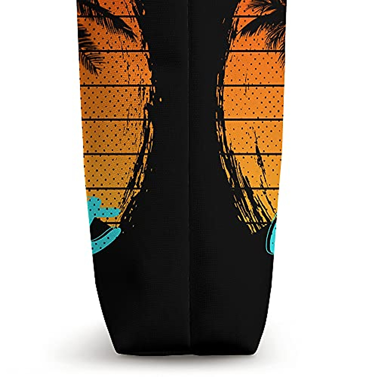 Key West Beach Vintage Retro Sunset Flamingo Tote Bag