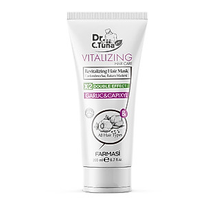 FARMASI Dr. C. Tuna Vitalizing Garlic Shampoo and Hair Mask - Natural Treatment for Hair Growth, Prevents Loss, Stimulates Growth with Capixyl