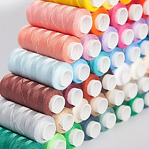 Bilieasy Sewing Thread Set 72 PCS All Purpose Polyester Thread kit Each 250 Yards for Hand or Machine Sewing (72 Color)