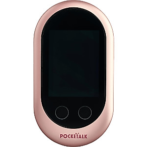 Pocketalk Classic Language Translator Device - Portable Two-Way Voice Interpreter - 82 Language Smart Translations in Real Time (Rose Gold)
