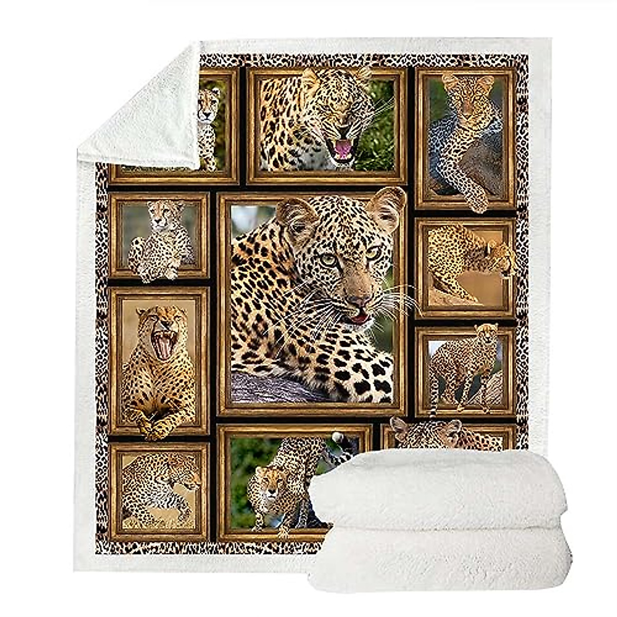 Juirnost Cheetah Blanket,Just Girl Who Loves Cheetah Throw Blankets,Leopard Plush Blanket,Jungle Safari Cheetah Blanket,Leopard Print Gifts for Girl Boy Kids Children Cheetah Blanket for Bed Sofa