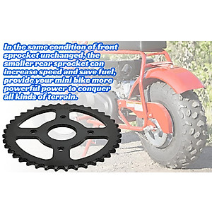 YOXUFA 40/41/420 Chain 40T Tooth Mini Bike Sprocket 40mm Bore for Coleman BT200X CT200U CT200U-EX Baja Warrior TrailMaster Massimo MB165 MB200 Predator 212 196cc 200cc 6.5hp Powersports Go Kart Parts
