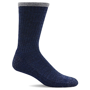 Sockwell Men's Ranger Crew Sock, Denim - L/XL