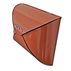 NACH Wall Mount Mailboxes for Outside, 12.5 x 5 x 10 inch Terracotta Wall Mailboxes for Outside, Waterproof Mailboxes for Outside - Envelope Mailbox