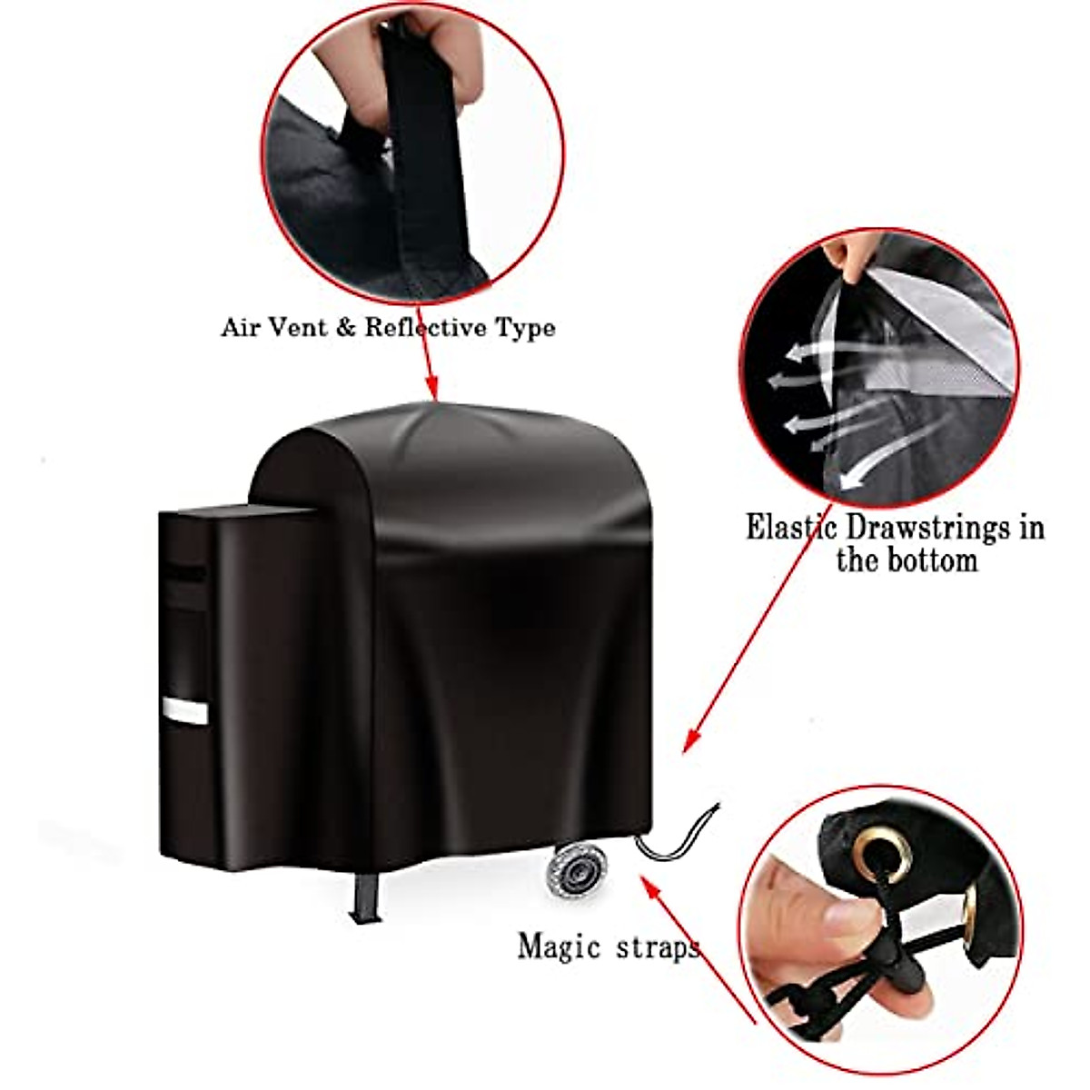 Gcostar 73700 Grill Cover for Pit Boss 700FB, Lexington 500 and Lexington 540, Classic 700 Wood Pellet Grills, Heavy Duty 600D Anti-Fade Waterproof BBQ Griddle Cover