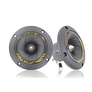 VOYZ 400 Watt 3.5” Piezo Super Horn Tweeters Aluminum Diaphragm 4-8 ohms 1 Pair (2pcs) (PET-1919)