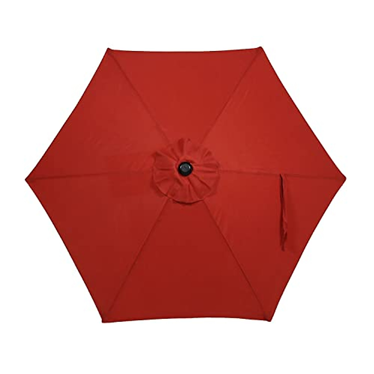 Sunnydaze 7.5 Foot Outdoor Patio Umbrella with Tilt & Crank, Aluminum, Burnt Orange
