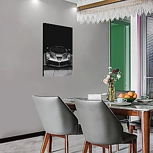 Car Poster Ferrari F40 Supercar Posters Racing Car Canvas Wall Art For Boy's Bedroom SuperCar Wall Decor Frame-style 24x36inch(60x90cm)