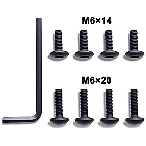 AAGUT Office Chair Armrest Replacement Arm Pads Caps Universal 4" Mounting Hole PU Office Chair Parts 1 Pair (Black, Set of 2) with Screws and Wrench