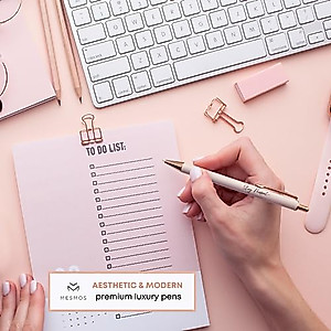 MESMOS Pastel Pens, Mindfulness Gifts, Inspirational Fancy Pens for Women, Wellness & Spiritual Gifts, Self Love Self Care Gifts, Journaling Pens, Cute Pen Set, Luxury Pretty Pens, Relaxing Gifts