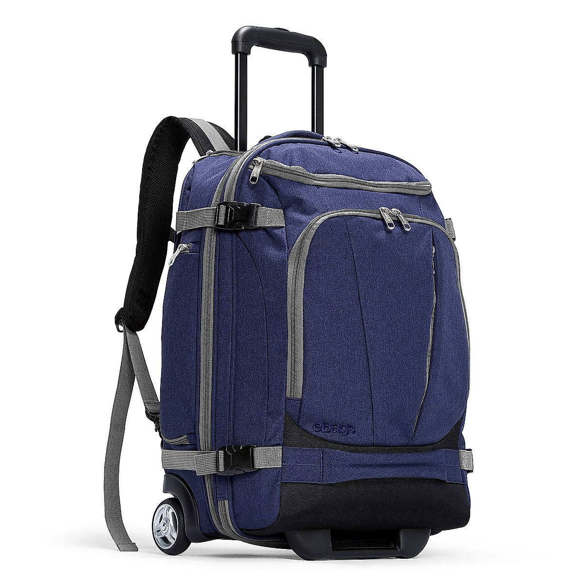 ebags Mother Lode Rolling Travel Backpack (Brushed Indigo)