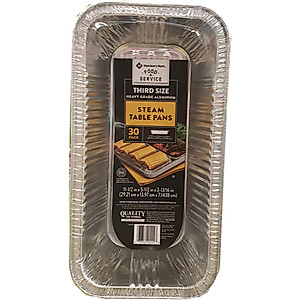 Member's Mark 1/3 Steam Pans, 30 Count