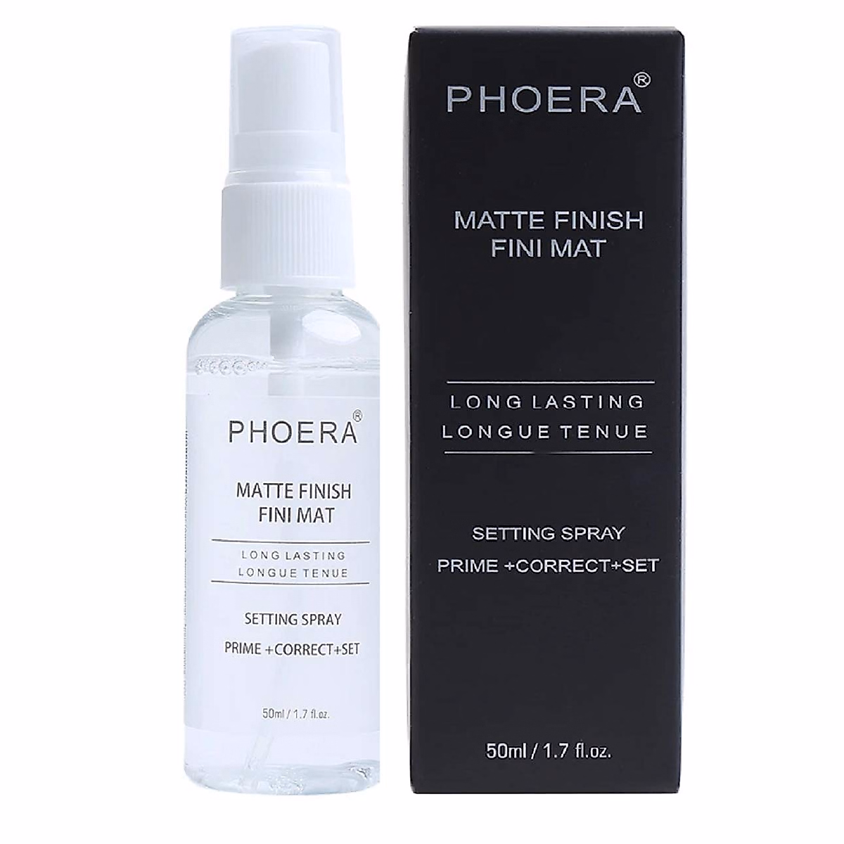 AQUAPURITY Phoera Makeup Setting Spray 3 In 1 Fixer, Primer & Corrector Matte Finish, Makeup Sealer Spray Long Lasting16Hr Wear Face Make Up Foundation Light Weight Beauty Blender