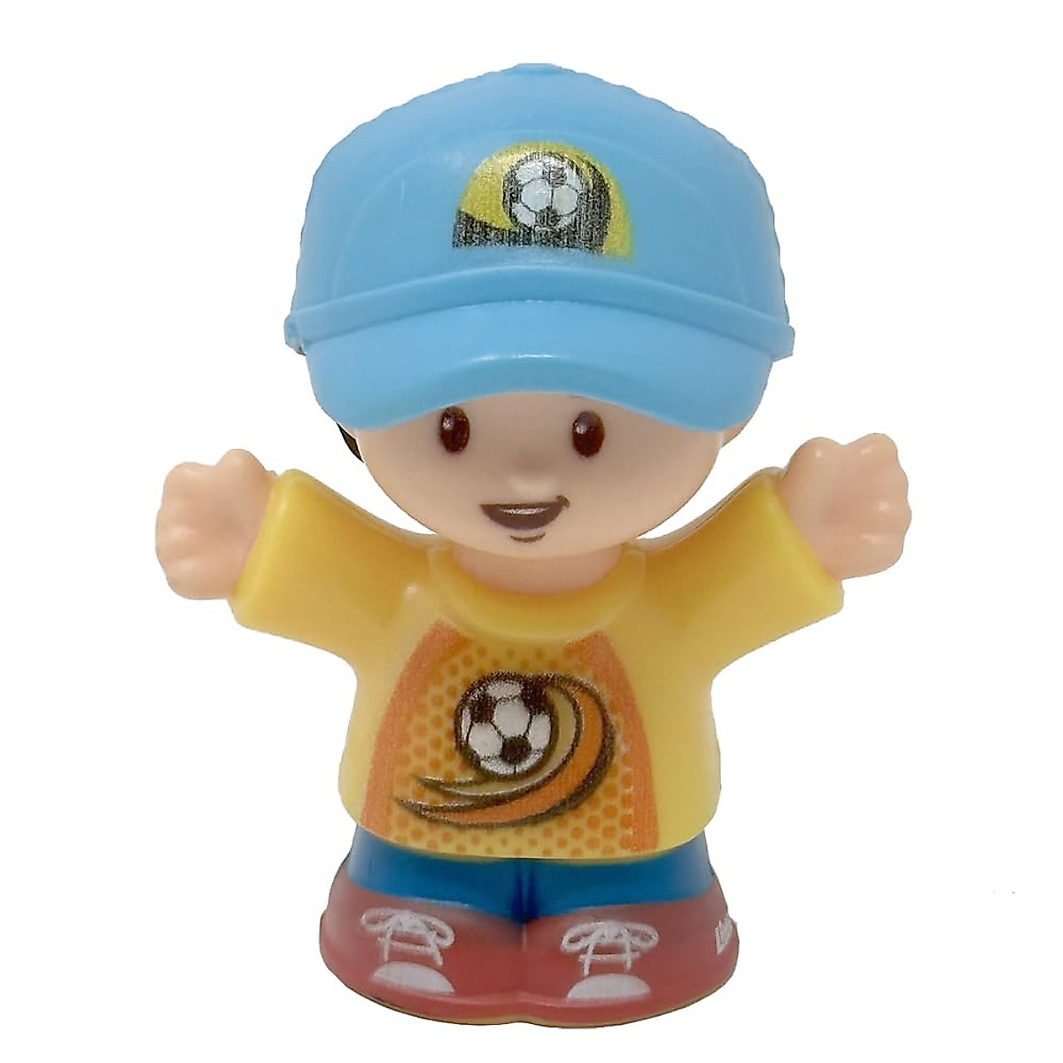 Replacement Part for Fisher-Price Little People Swing & Share Treehouse Playset - DYF19 ~ Replacement Little Boy Figure Jack ~ Shirt with Soccer Ball ~ Blue Hat